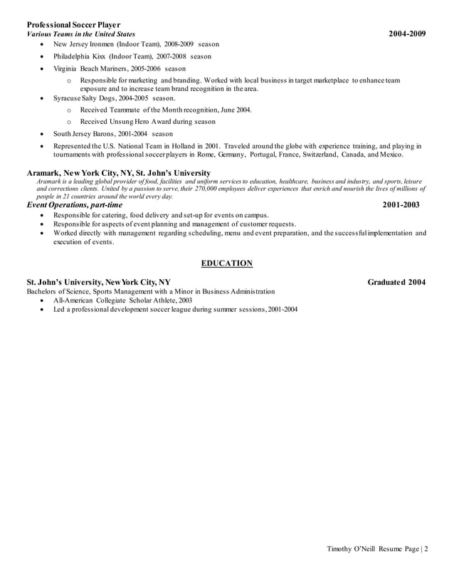 Tim's resume | PDF