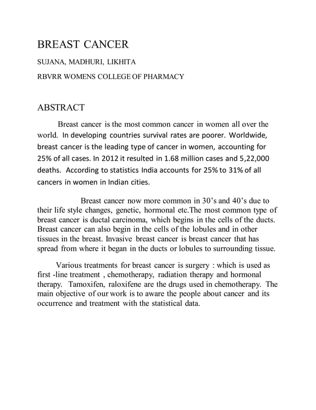 BREAST CANCER | PDF