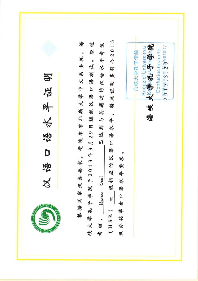 chinese certificates | PDF
