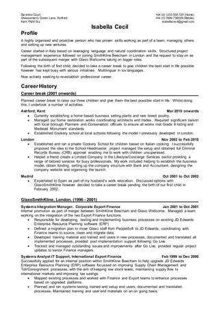 Isabella Cecil CV 2016 | DOCX