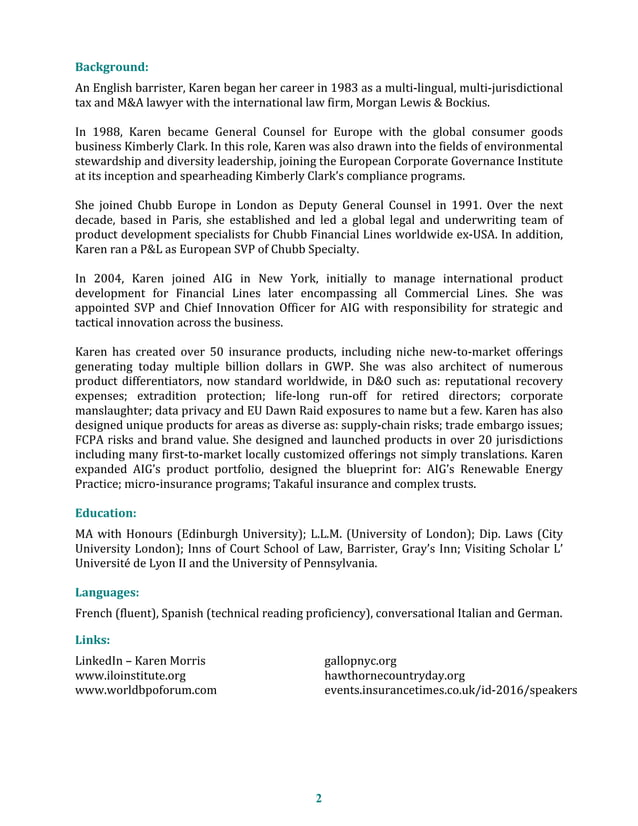 Karen Morris CV | PDF