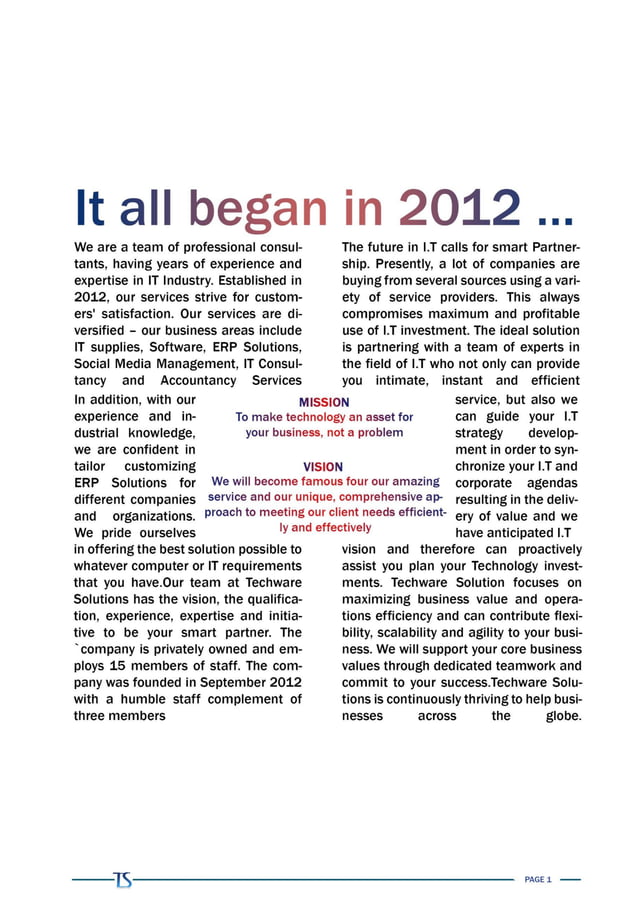 Techware Profile Final | PDF