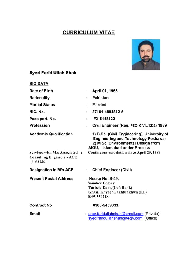 FARID CV | PDF