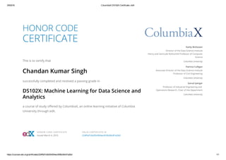 ColumbiaX DS102X Machine learning for data science and analytics ...