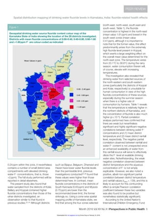 Spatial distributiion mapping of drinking water fluoride levels in ...