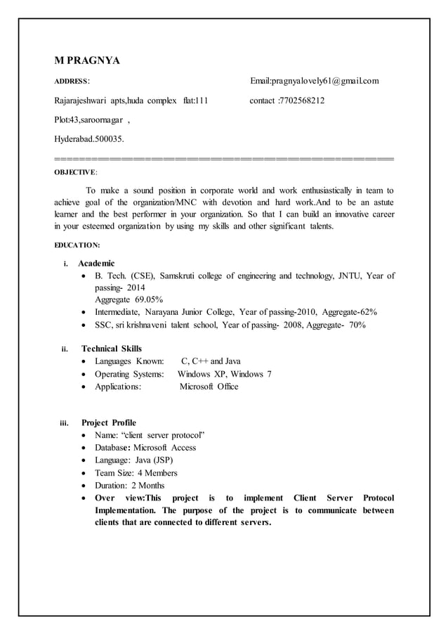 resume p | PDF