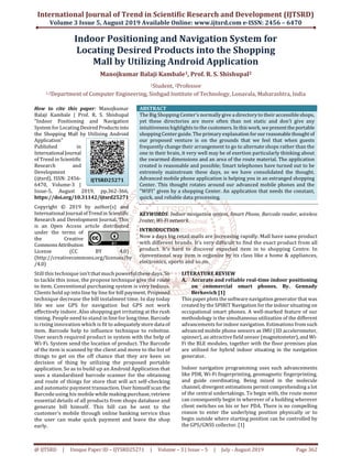 Indoor Positioning and Navigation System for Locating Desired Products into the Shopping Mall by ...