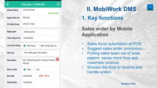 Introduction MobiWork DMS | PPTX