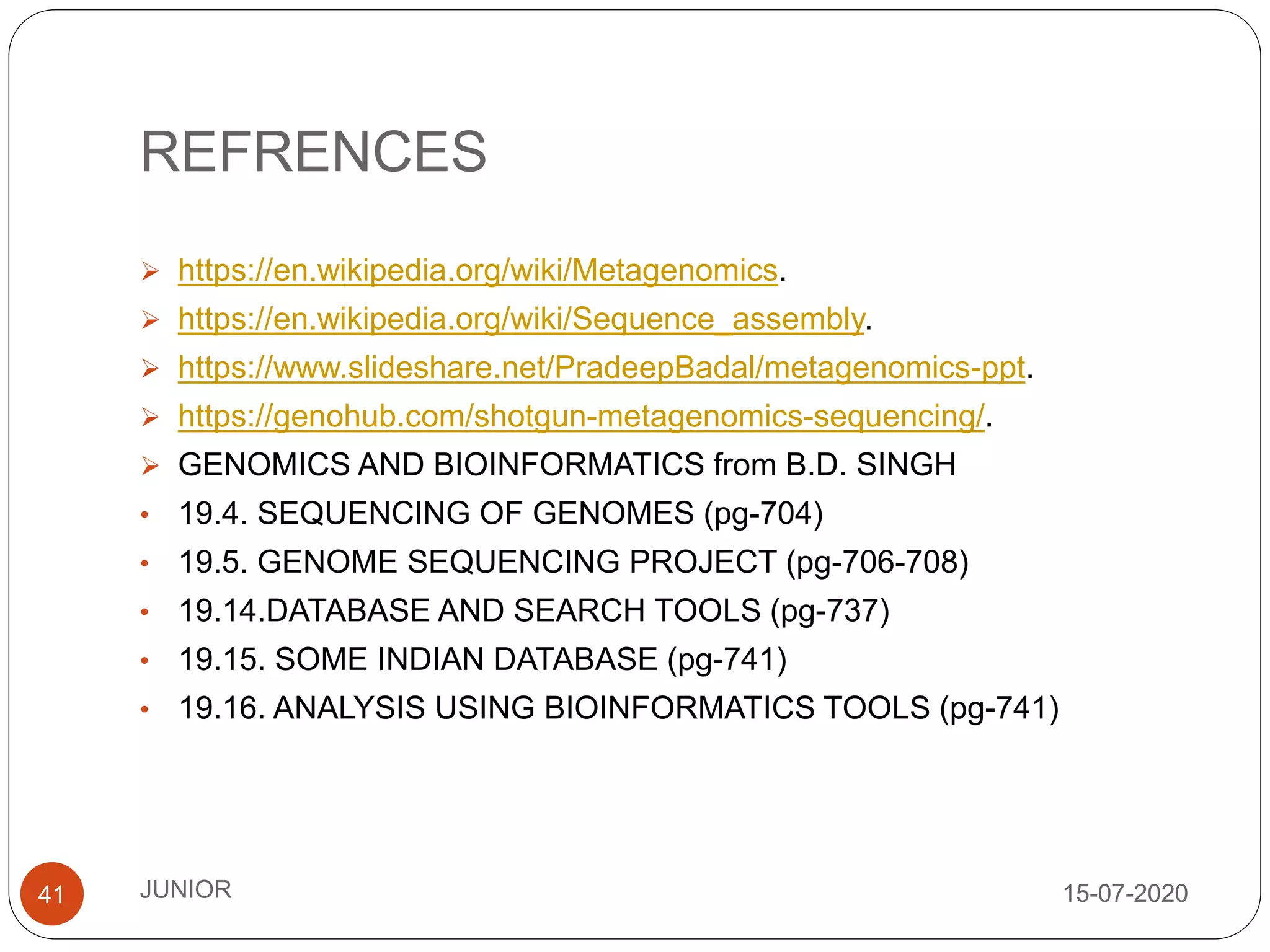 Metagenomics | PPTX