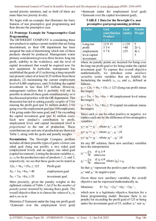 Multiple Objective LPP and Goal Programming A Review | PDF