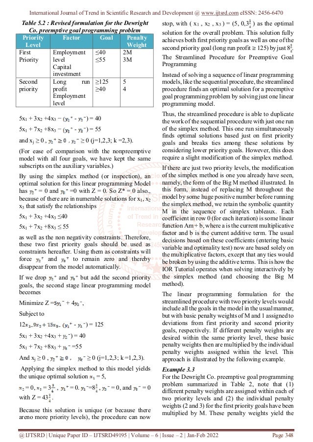 Multiple Objective Lpp And Goal Programming A Review Pdf