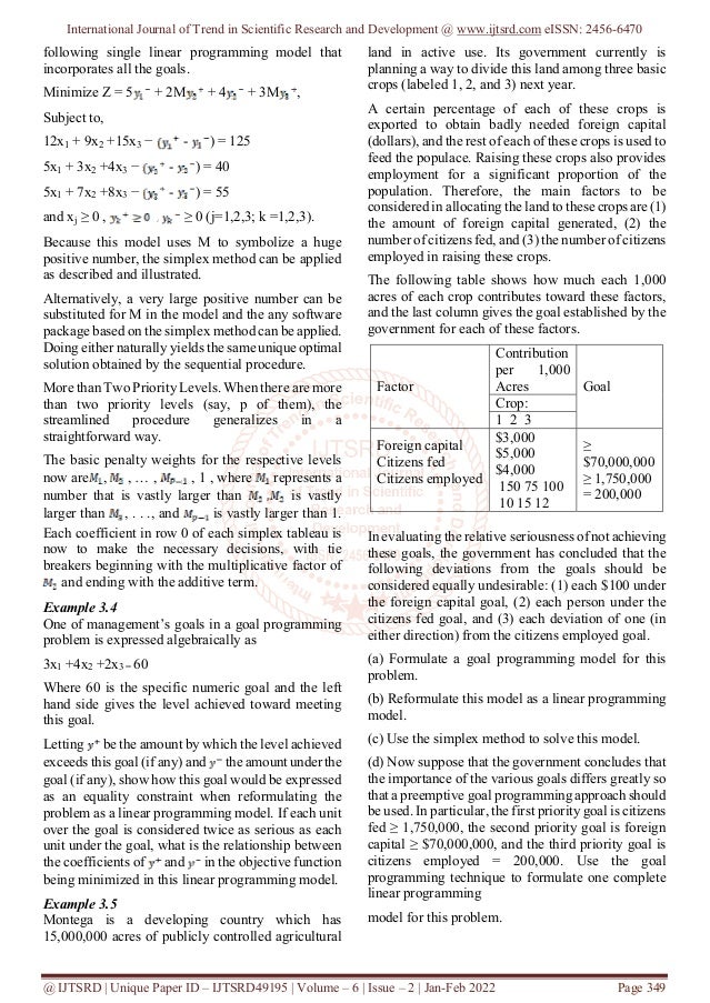 Multiple Objective LPP and Goal Programming A Review | PDF