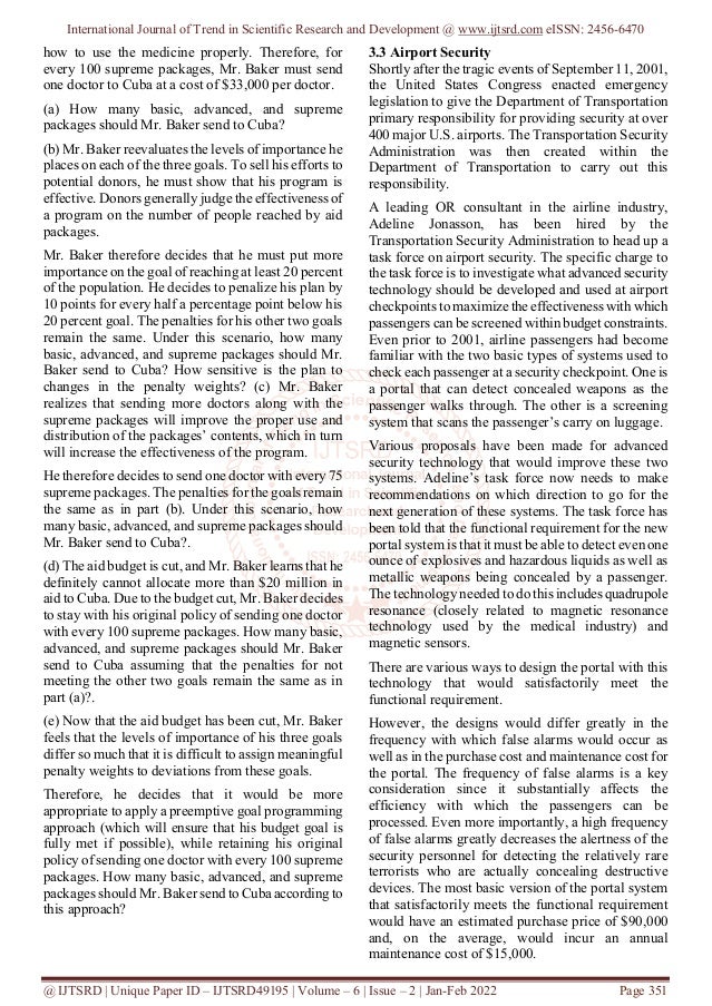 Multiple Objective LPP and Goal Programming A Review | PDF