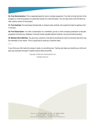 59 Proven Ways to Electrify Your Offer and Make More Sales | PDF