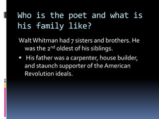 5A Walt Whitman | PPTX