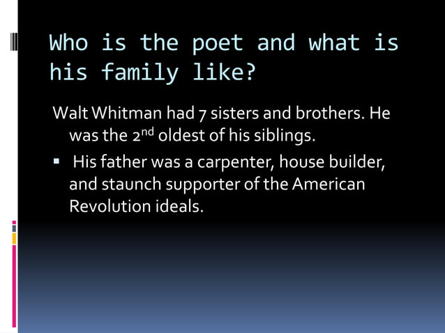 5A Walt Whitman | PPT
