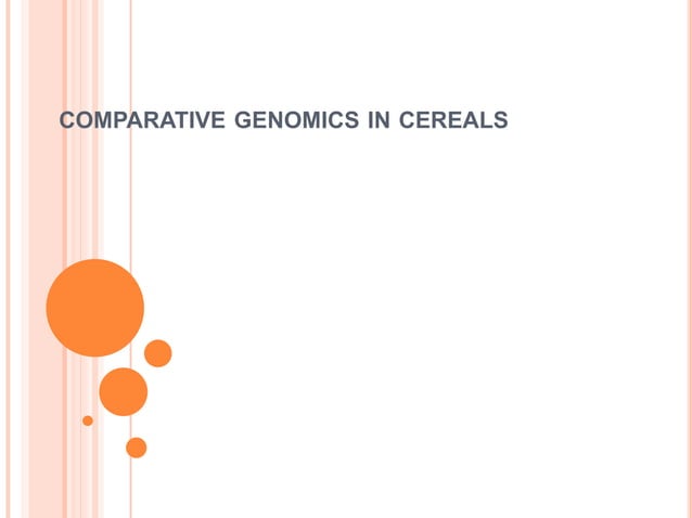 What is comparative genomics | PPTX