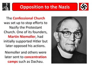 Hitler and Nazi Germany - resistance to the regime, 1933 39 | PPTX