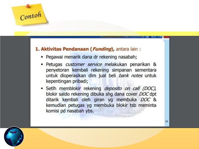 Contoh Kasus Transaksional & Modus Operandi Fraud _Training "FRAUD ...