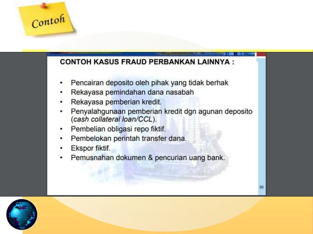 Contoh Kasus Transaksional & Modus Operandi Fraud _Training "FRAUD ...