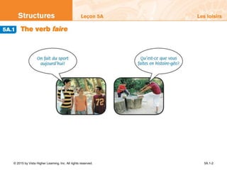 5A.1 faire.ppt Presentation slides on French verb | PPT