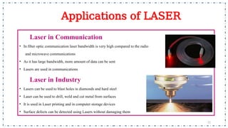 5a. Lasers.pptx.Detailed description about LASER-Light Amplification by Stimulated Emission of ...