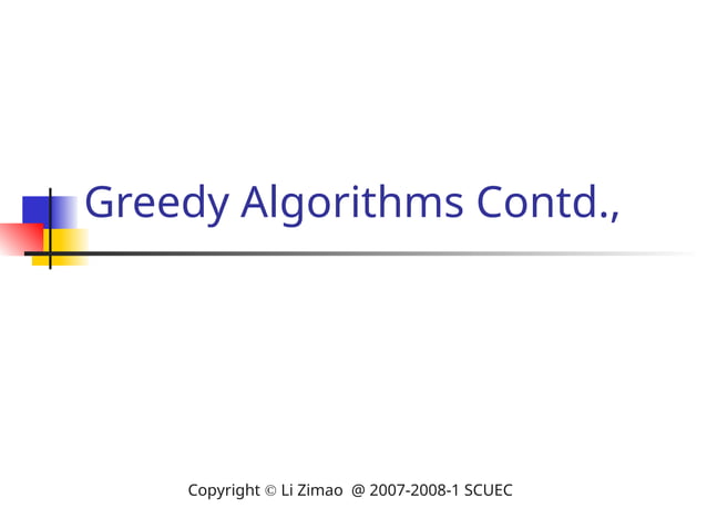 5a.Greedy Technique_prims_Krus_Dijkstra.ppt | Computing | Technology & Computing