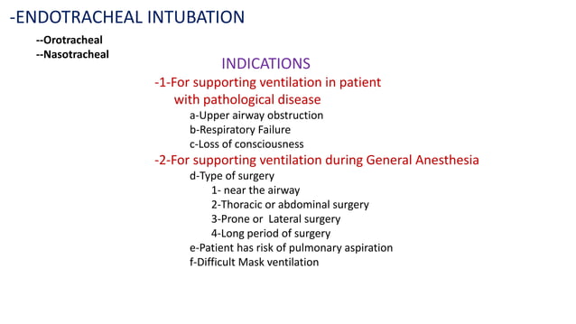 intubation part-1-Anesthesia | PDF | Ear, Nose and Throat Conditions ...