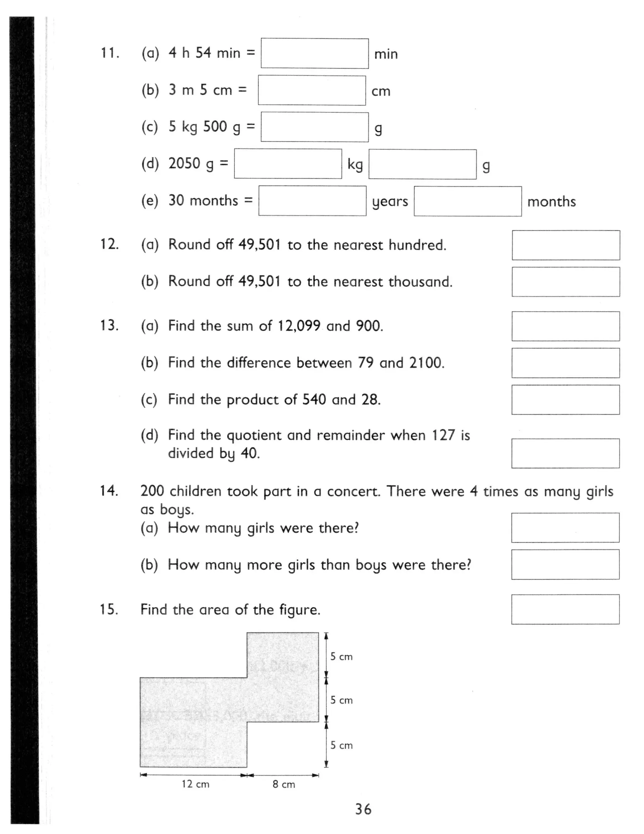 Singapore Math - 5A - Workbook | PDF