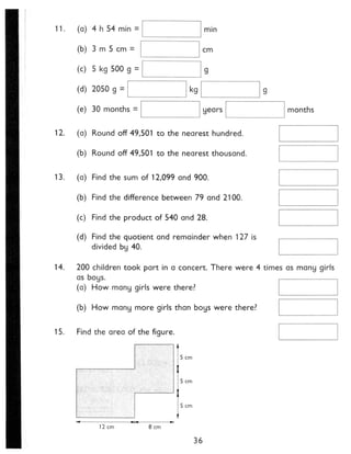 Singapore Math - 5A - Workbook | PDF