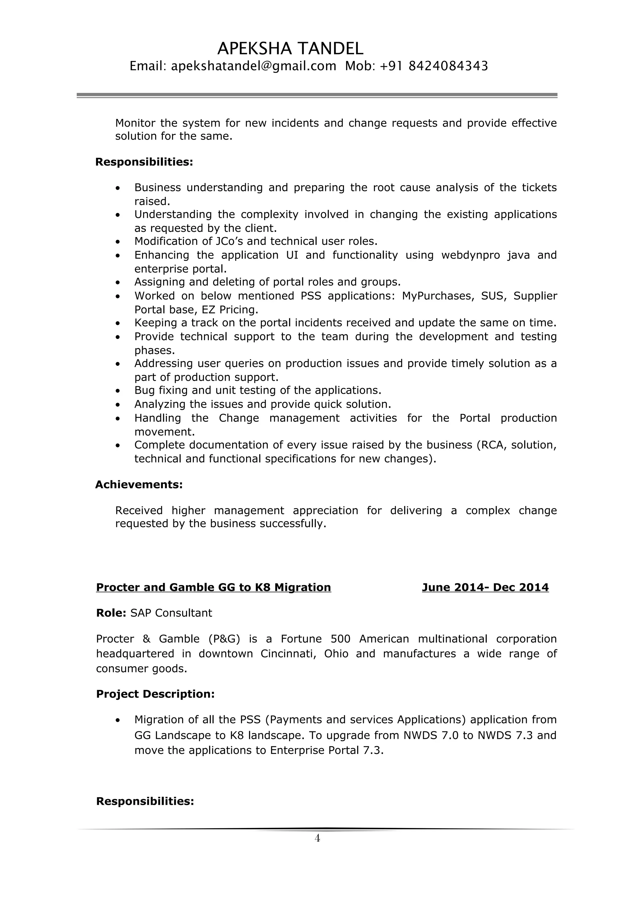 Apeksha Tandel Resume | PDF