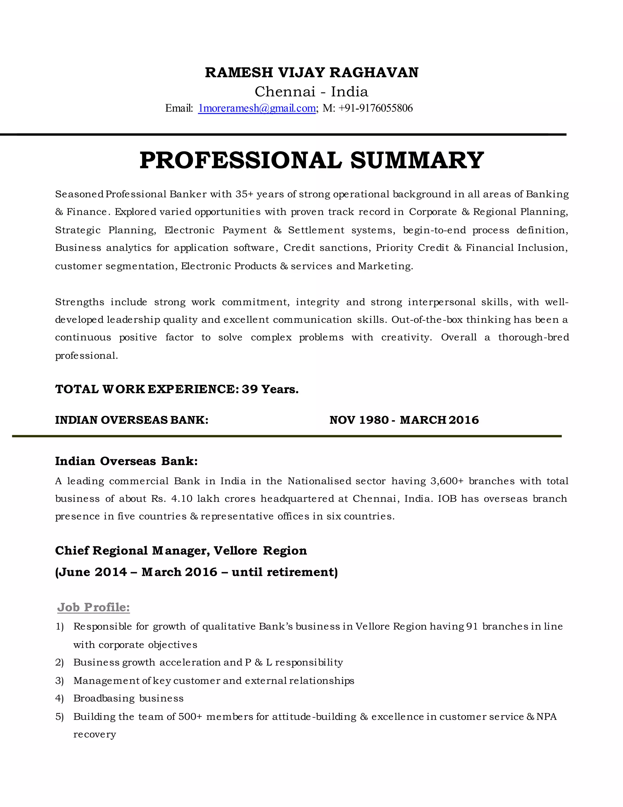 VRR-Resume | PDF
