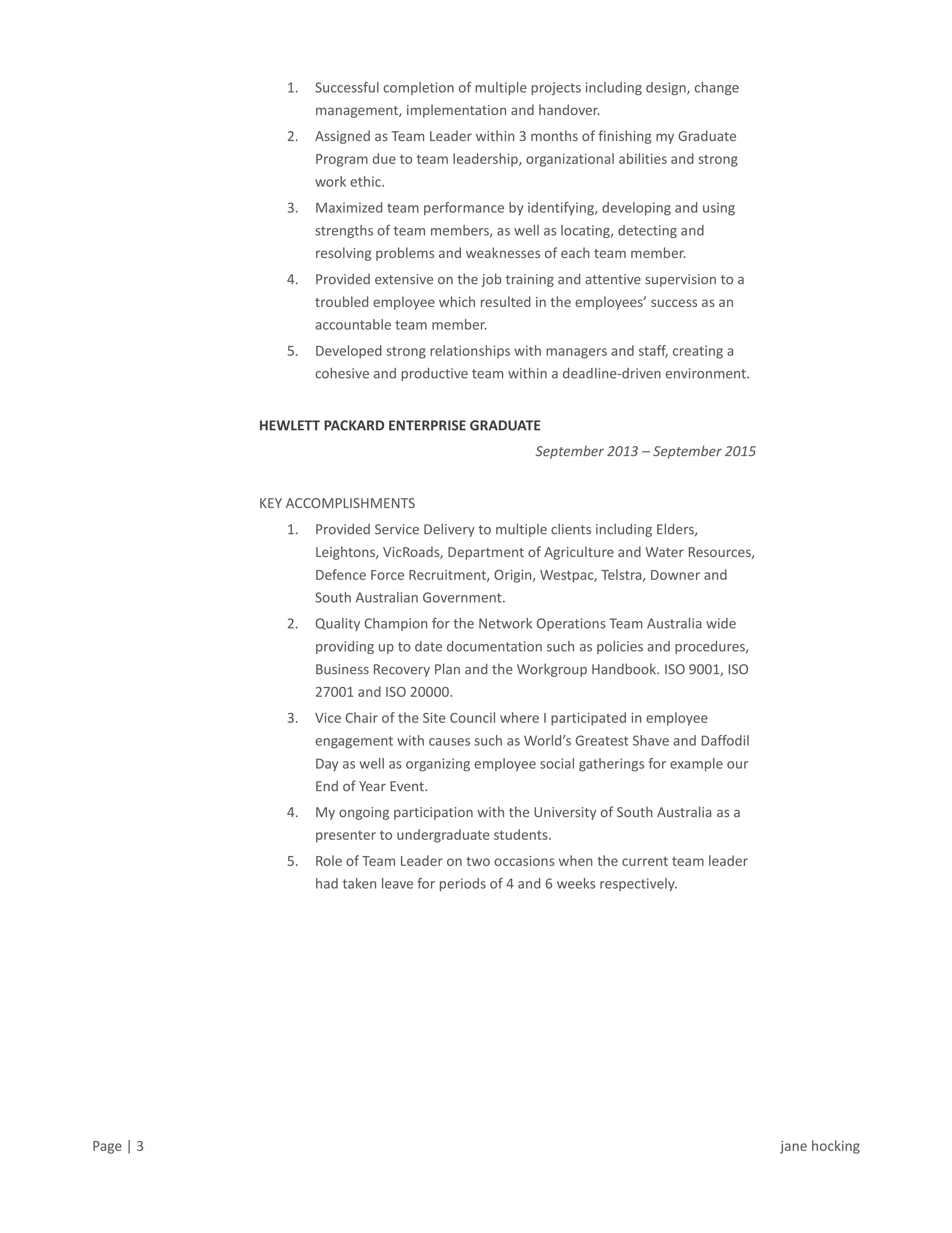 Jane Hocking CV pdr | PDF