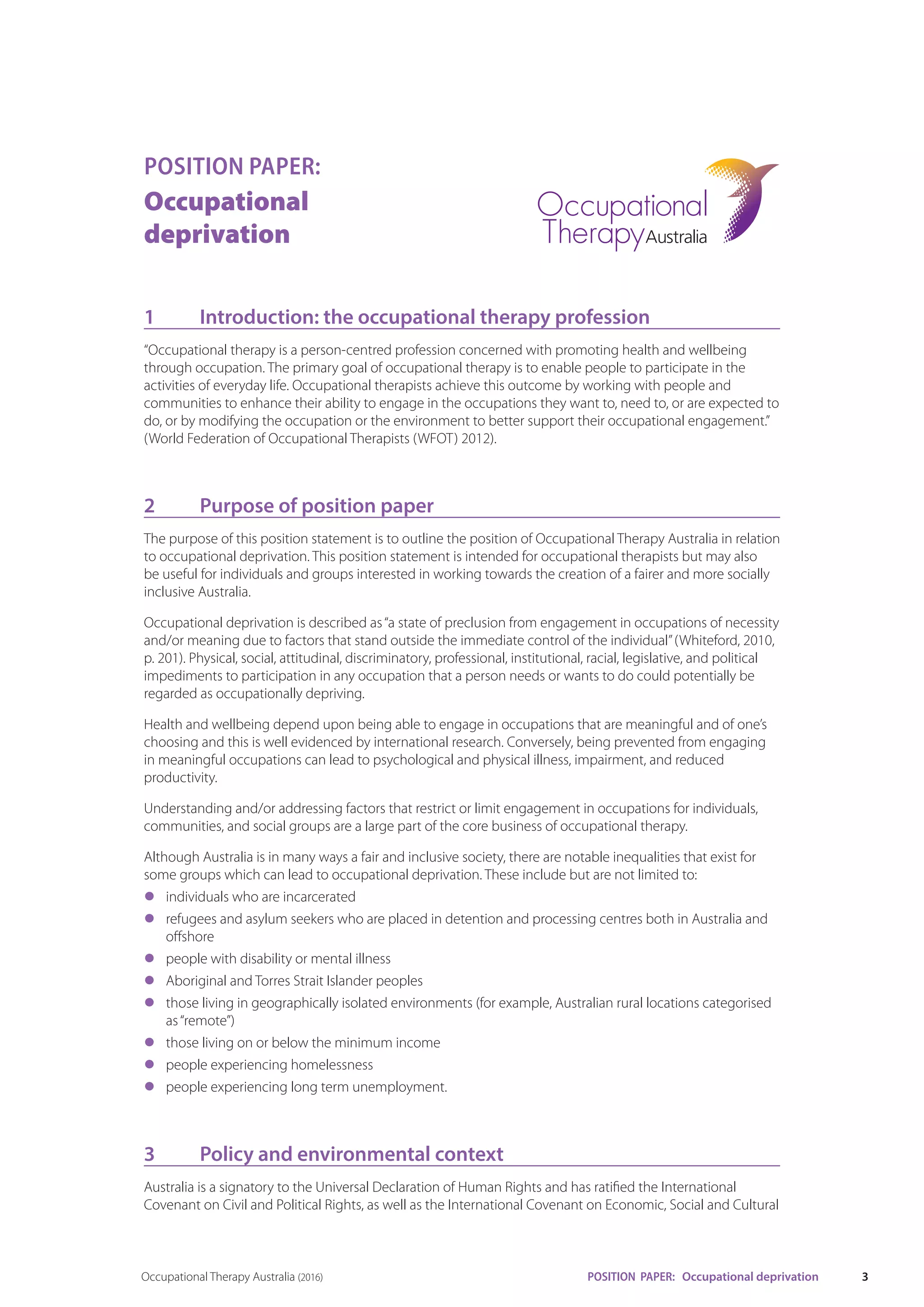 Positionpaper occupationaldeprivation[april2016 ...