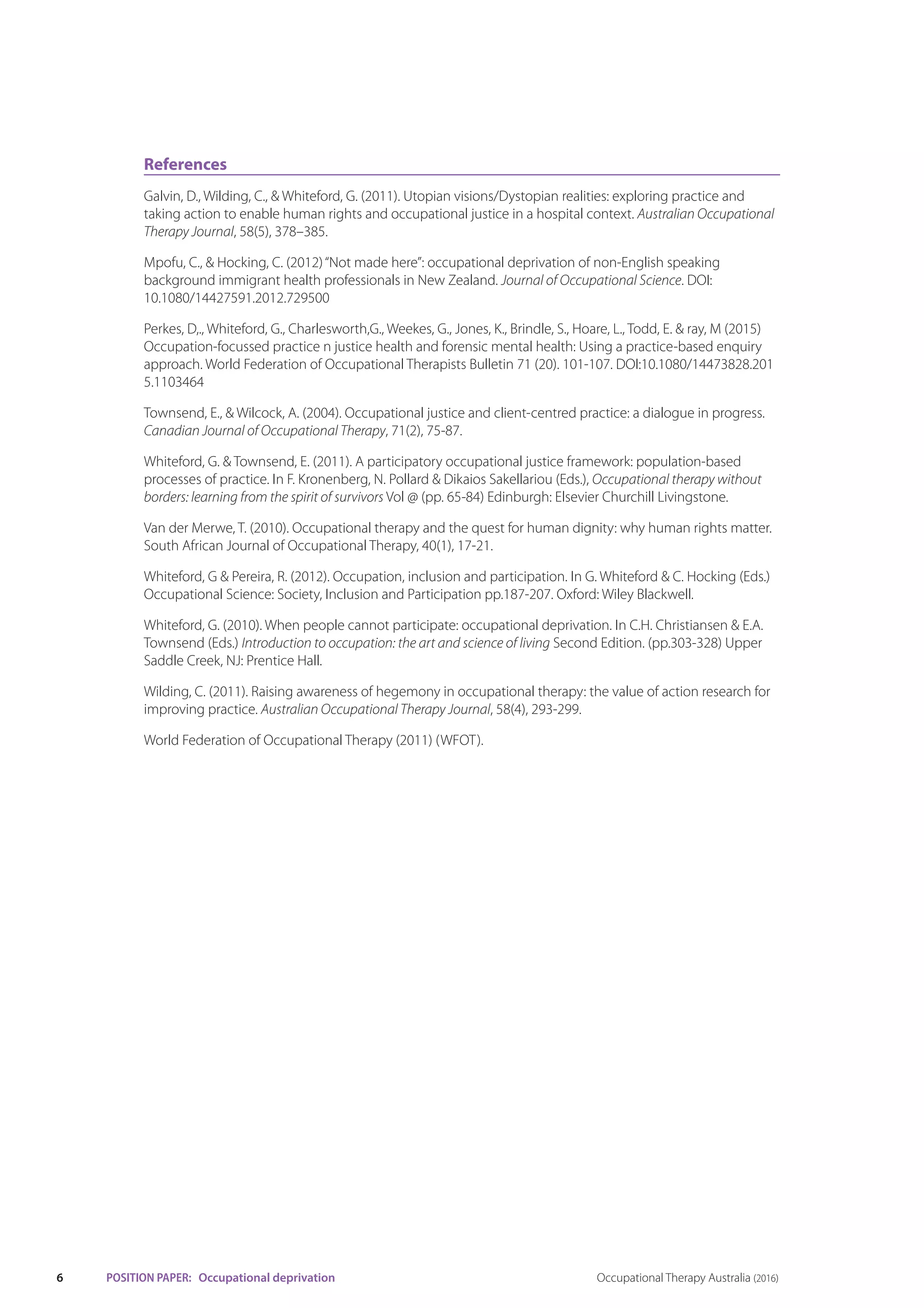 Positionpaper occupationaldeprivation[april2016 ...