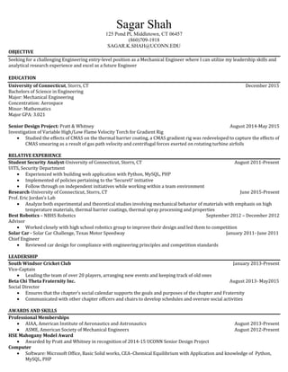 Sagar Shah Resume | PDF