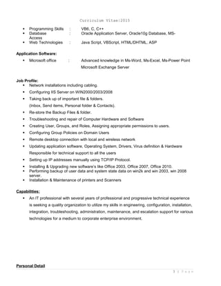 CV | DOC | IT and Internet Support | Internet