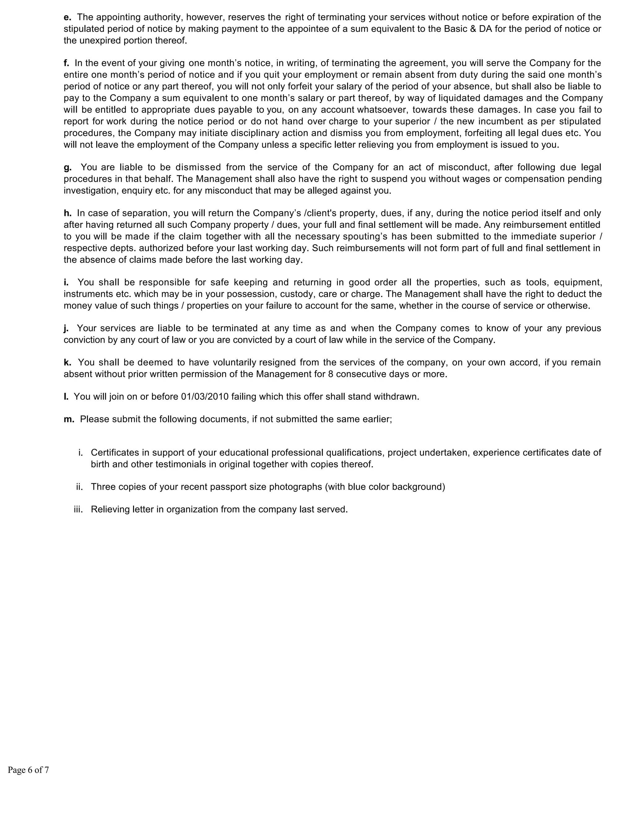 Offer Letter.pdf RISPL | PDF