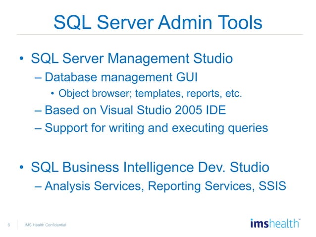 SQL Server Overview | PPT