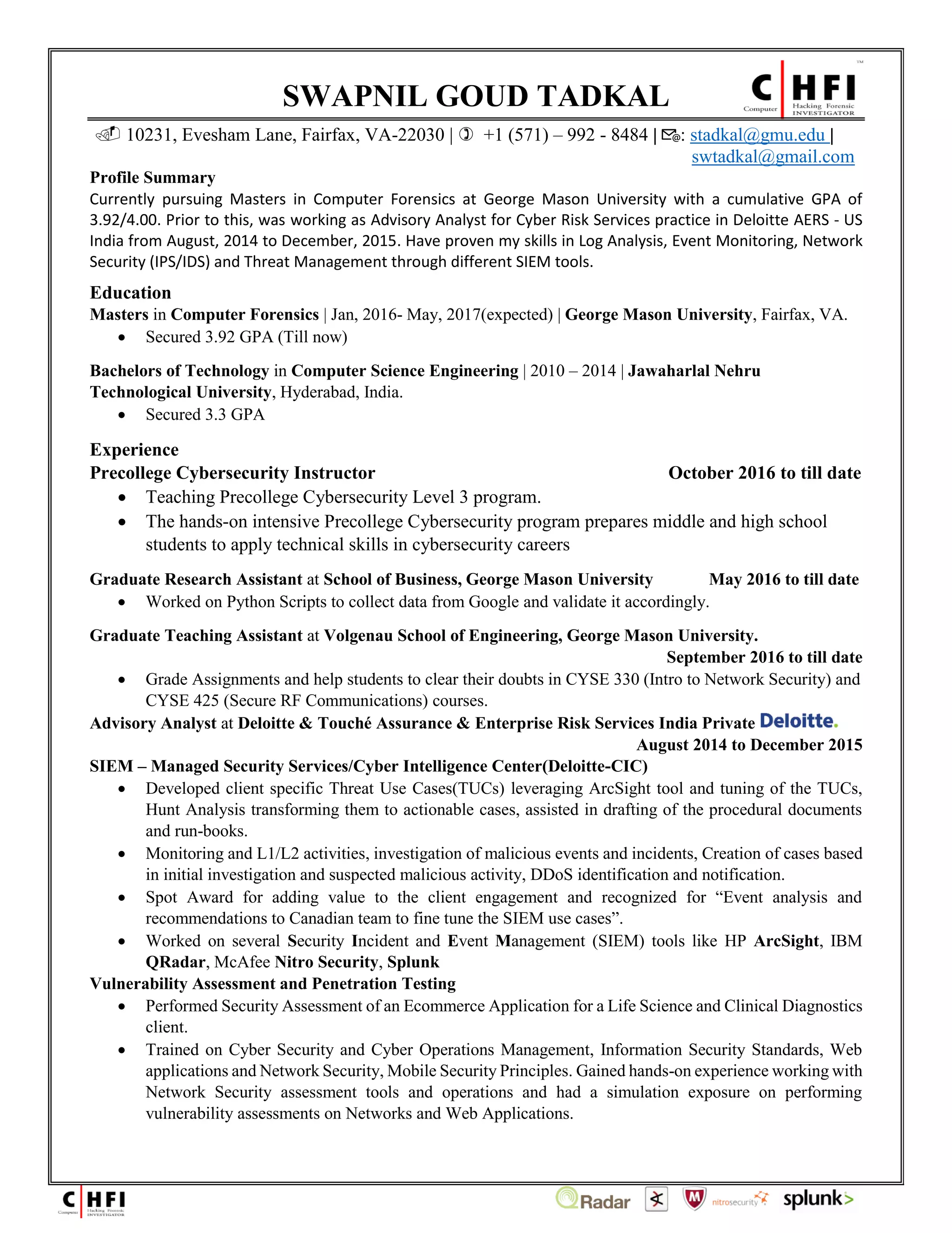 Swapnil Goud Tadkal | PDF