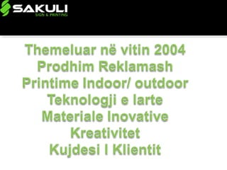 Prezantimi Sakuli Sing & Printing | PPT