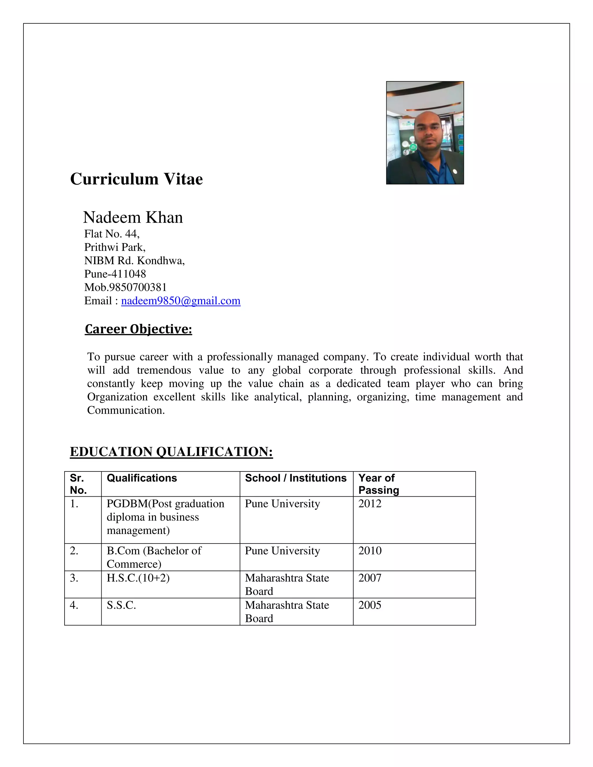 Resume | PDF | Business Administration | Business