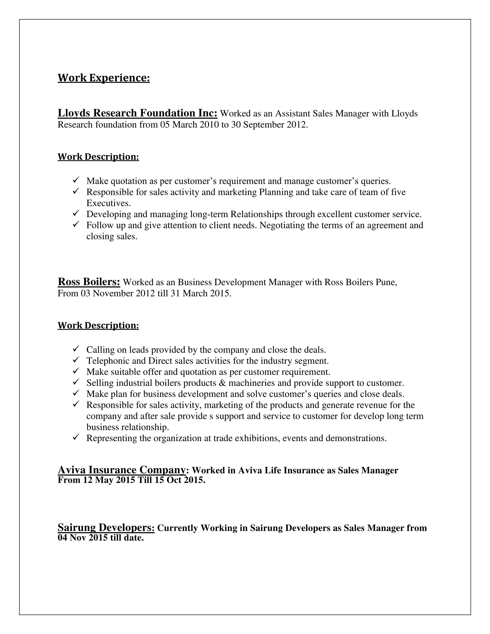 Resume | PDF | Business Administration | Business