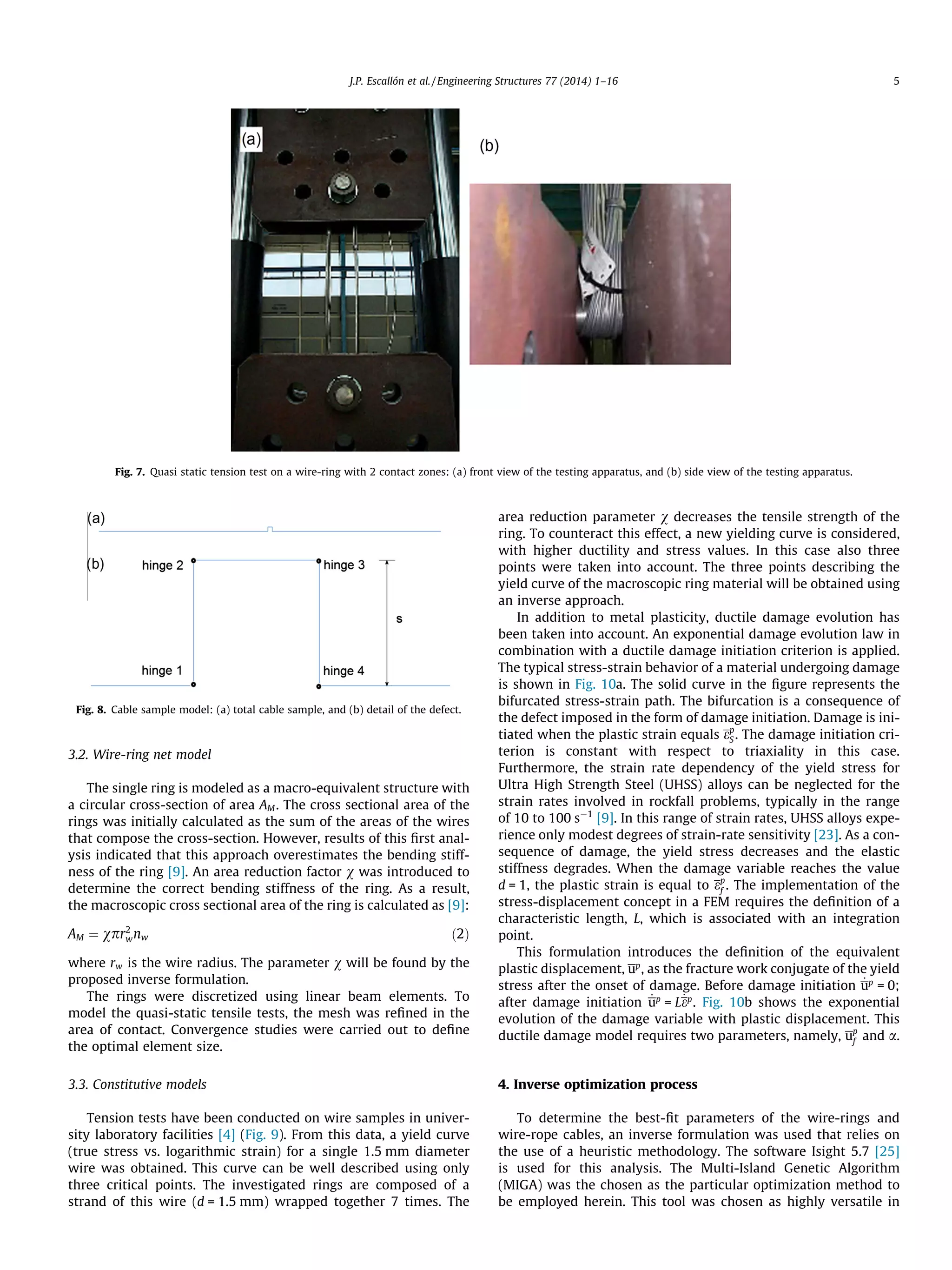 Parameter identification of rockfall protection | PDF