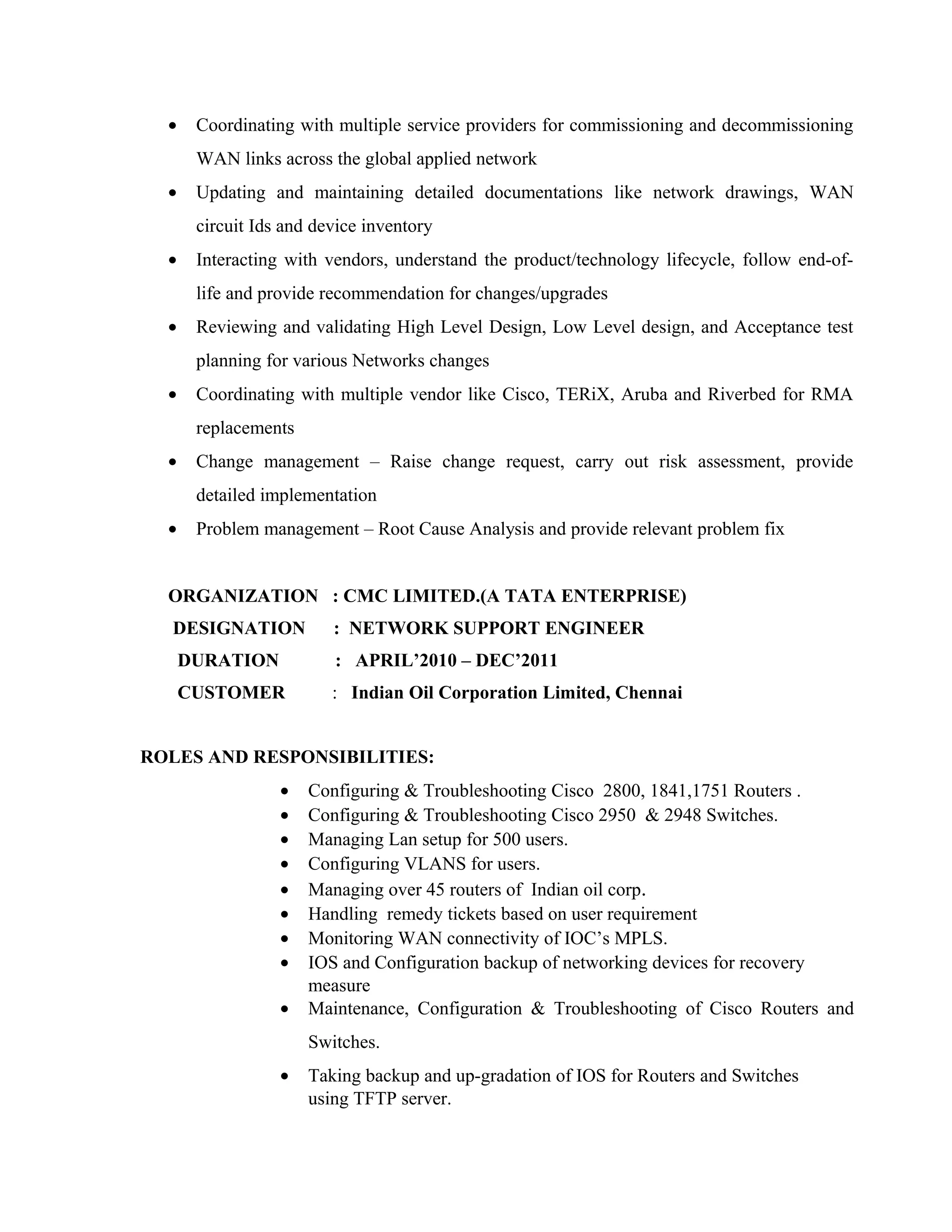 dinesh_resume | DOC | Computer Networking | Computing