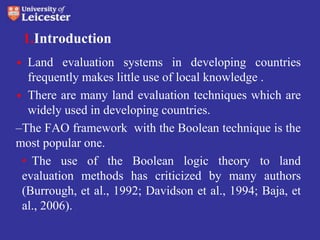 5A_1_Land evaluation techniques comparing fuzzy ahp with ideal point ...