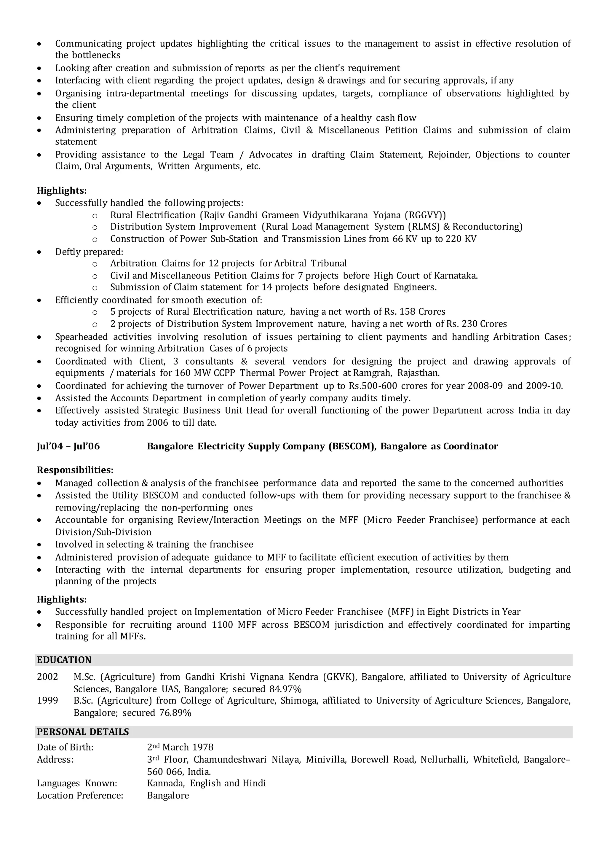 chandra Mohan Resume | DOCX