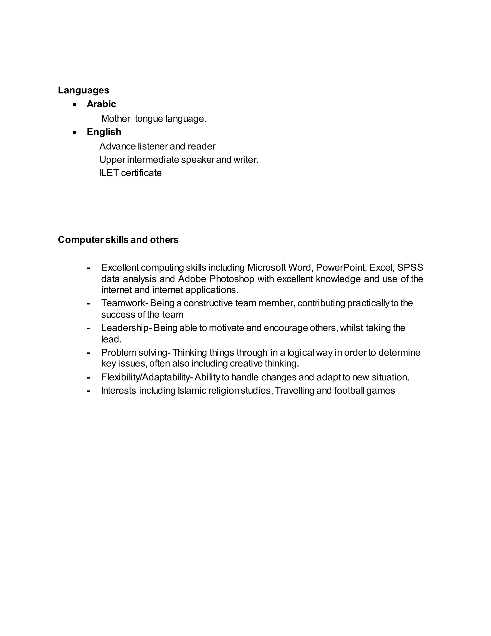 Curriculum Vitae | DOCX