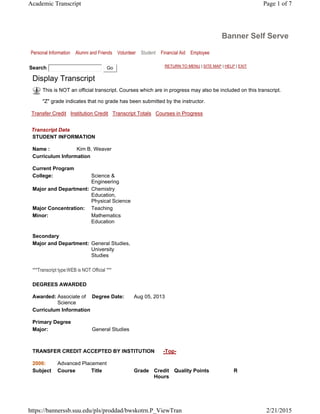 Unofficial | PDF | Undergraduate Education | College Education