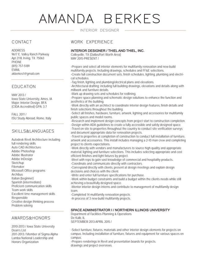 Amanda Berkes _ Resume | PDF